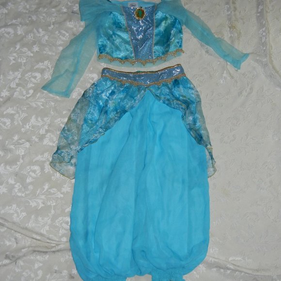 Disney | Costumes | Disney Store Jasmine Aladdin Flowers Costume Size ...